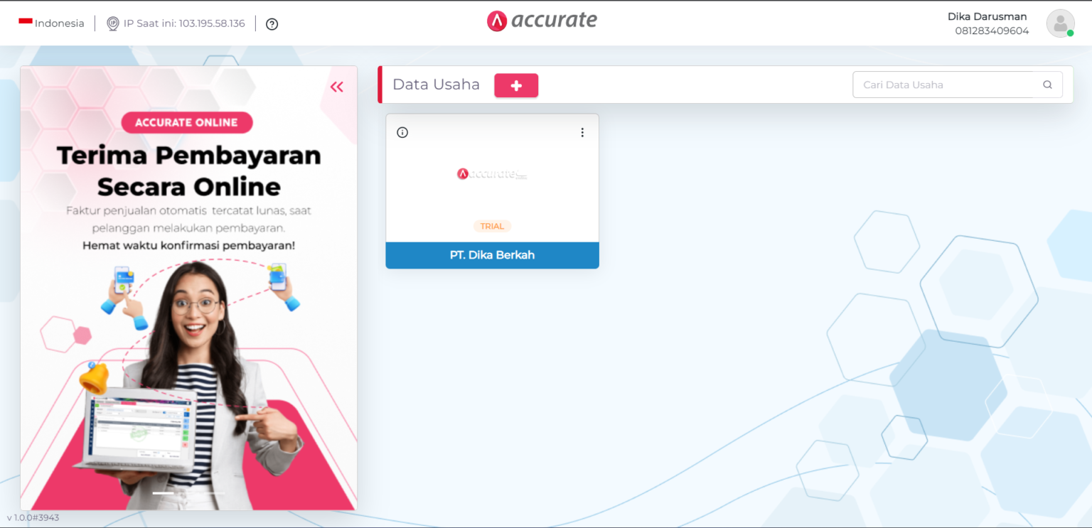 Cara Setup Awal Database Accurate Online - akuntansisoftware.co.id